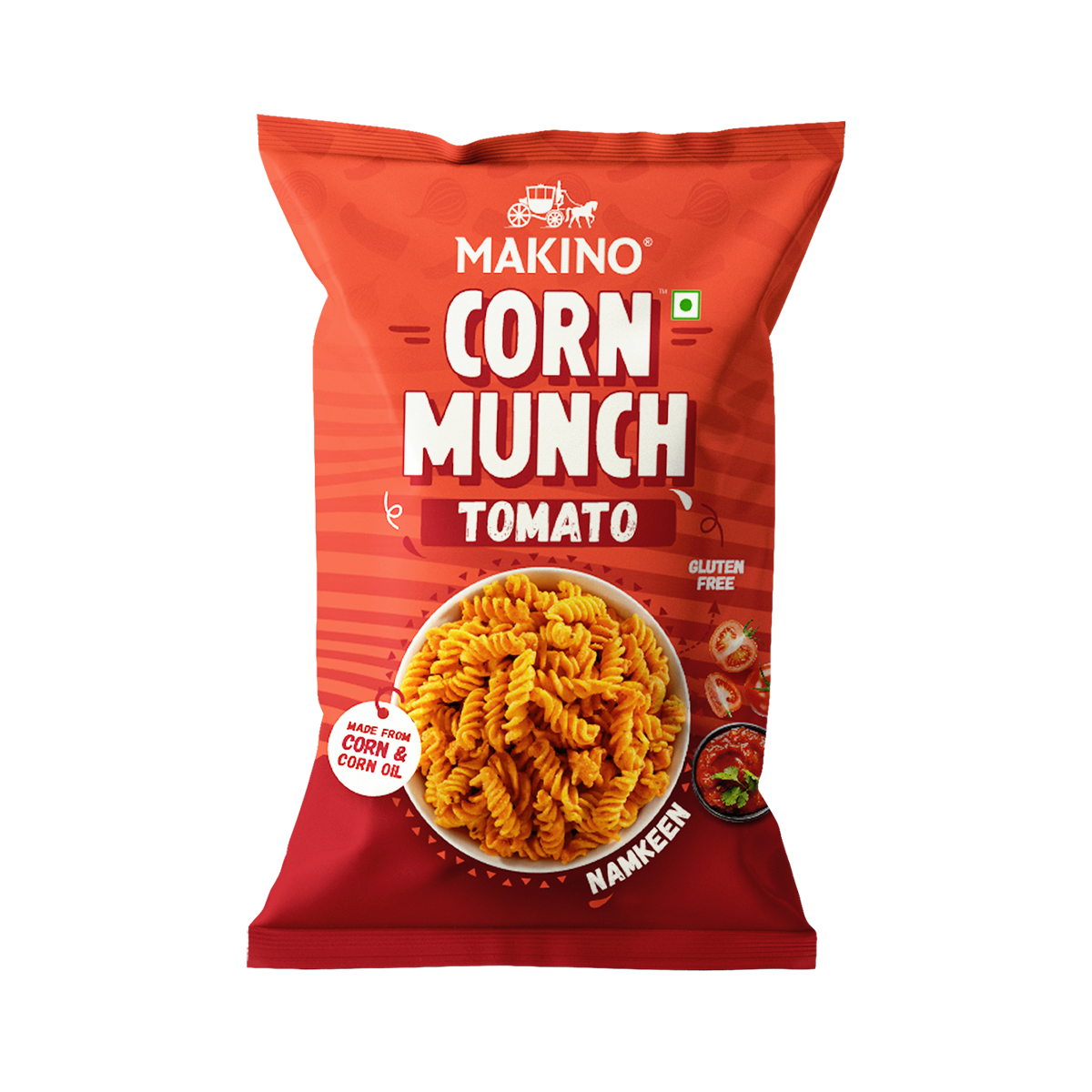 Makino Corn Munch Tomato (Each 150gm) (Pack of 3) – Makino E Store