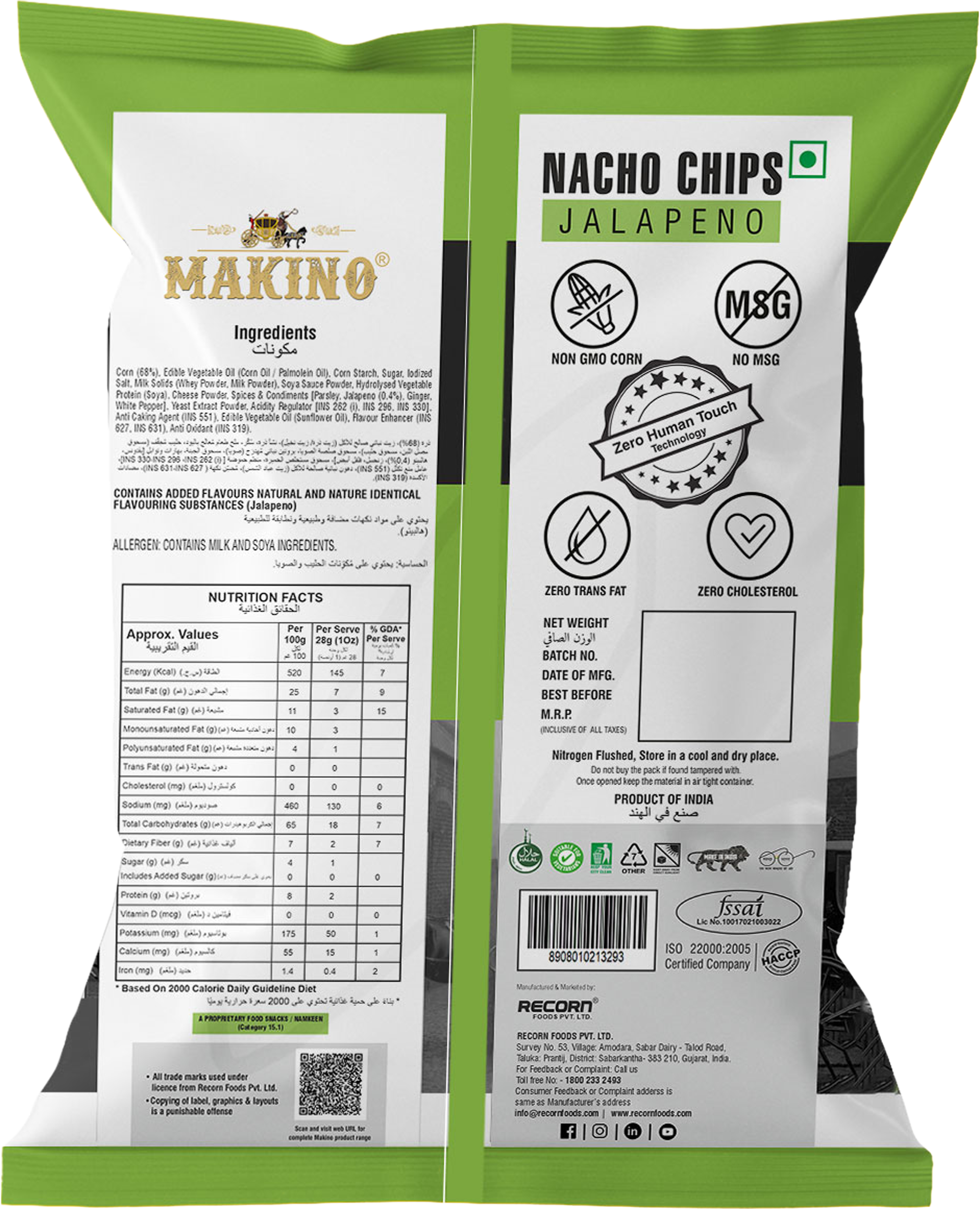 Best Jain Nachos Chips | No Onion No Garlic Nachos - Makino – Makino E ...