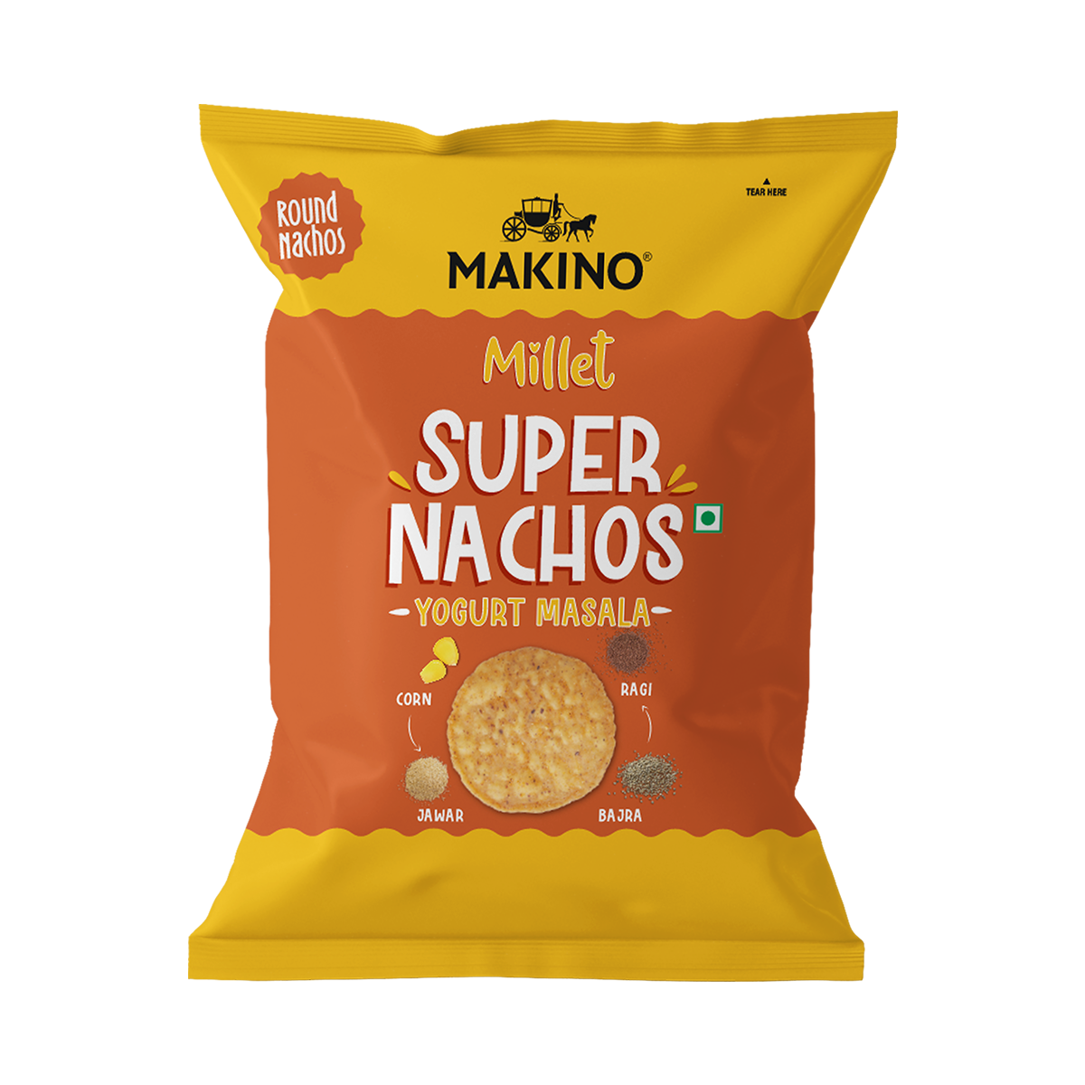 Makino Super Nachos Millets Yogurt Masala (60gm) (Pack of 6) – Makino E ...